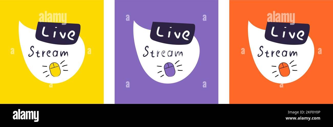 Live stream set hi-res stock photography and images - Alamy