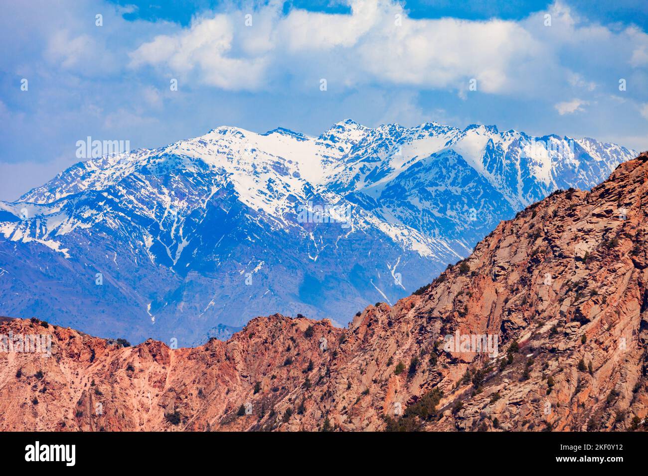 Chimgan mountain in Tian Shan range near the Taskent city in Uzbekistan ...