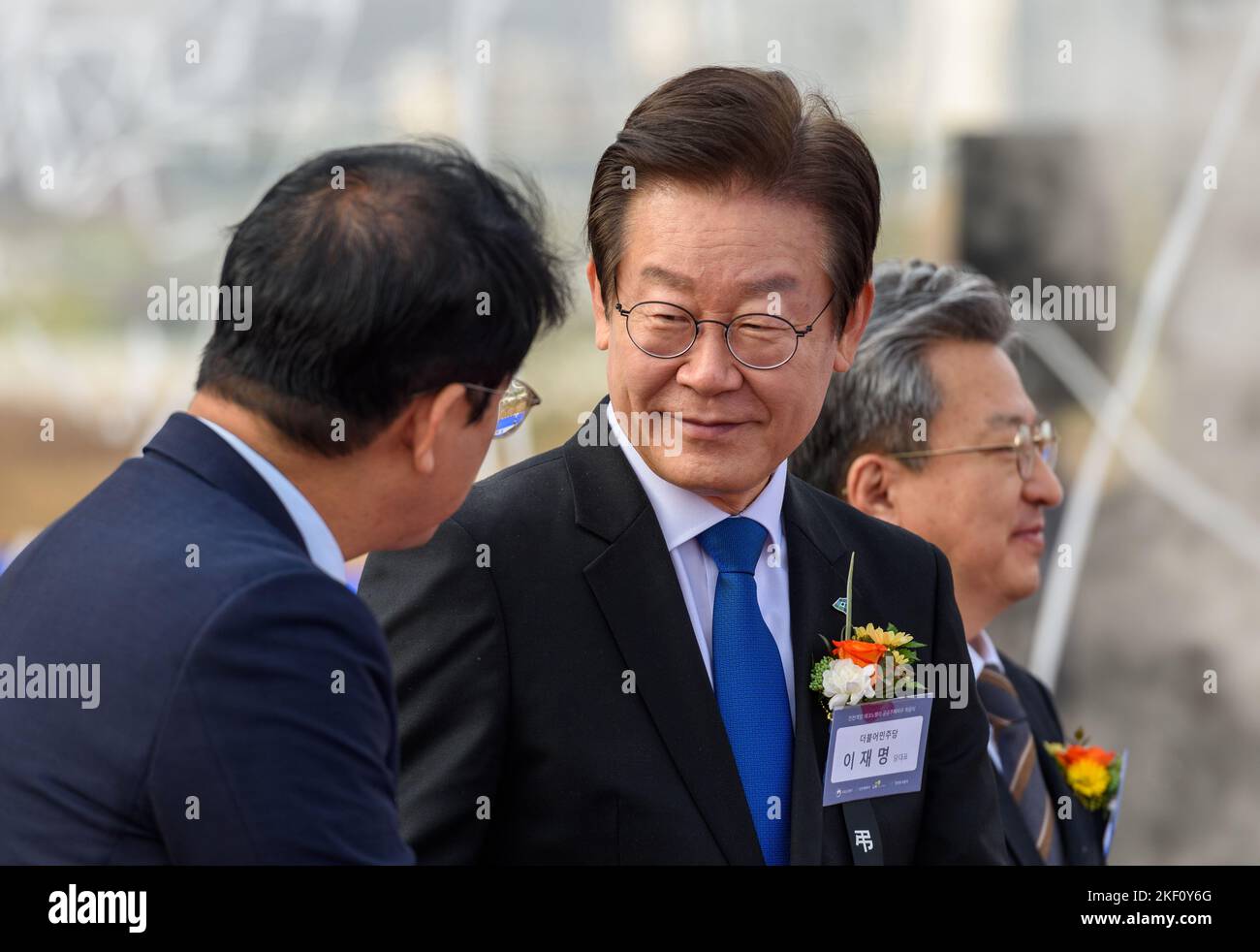 Rep. Lee Jae-myung, leader of the main opposition Democratic Party is ...