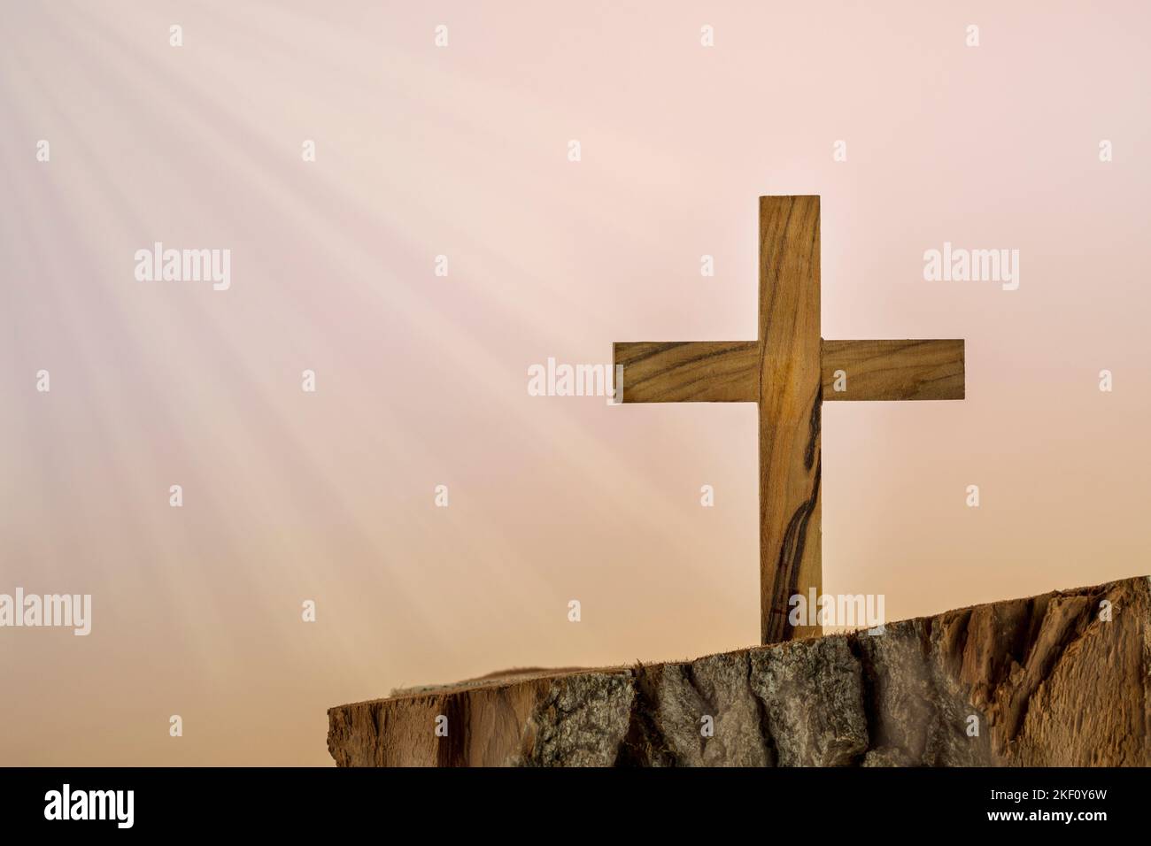 The Cross of Jesus Christ. Easter, the concept of resurrection ...