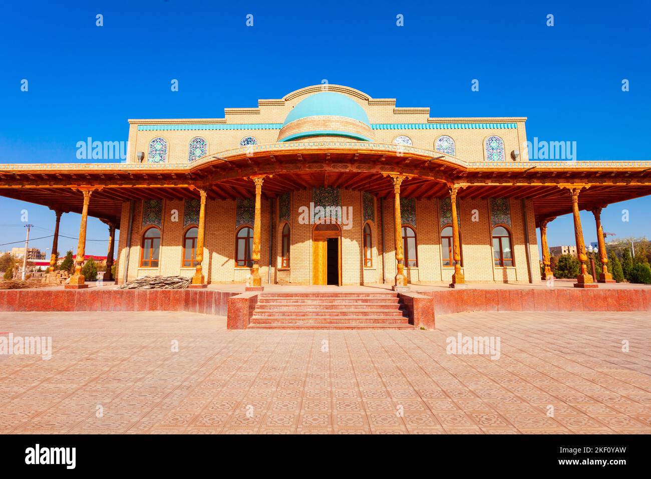 Beauty old mosque in the centre of Urgench city in Uzbekistan Stock ...