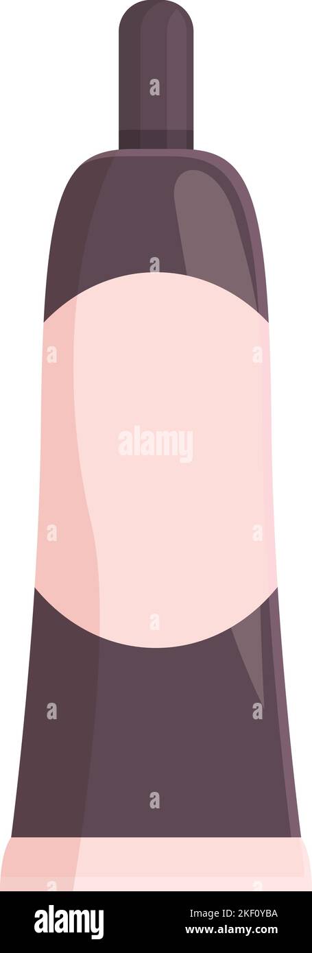 Cosmetic tube icon cartoon vector. Makeup blush. Fashion product Stock ...