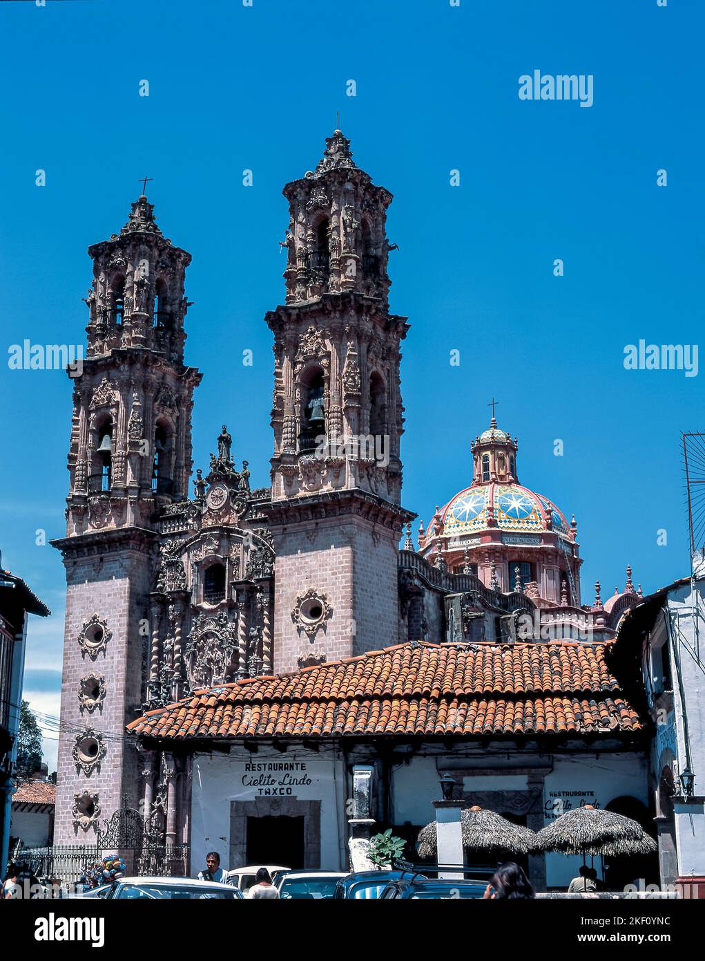 Taxco city,Santa Prisca church, Mexico Stock Photo - Alamy