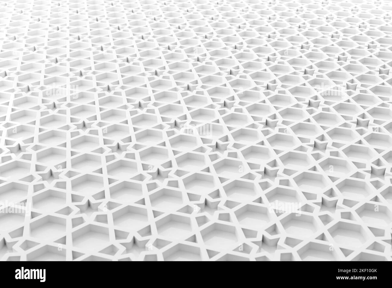Abstract White Arabic Traditional Middle Eastern Pattern 3D ...