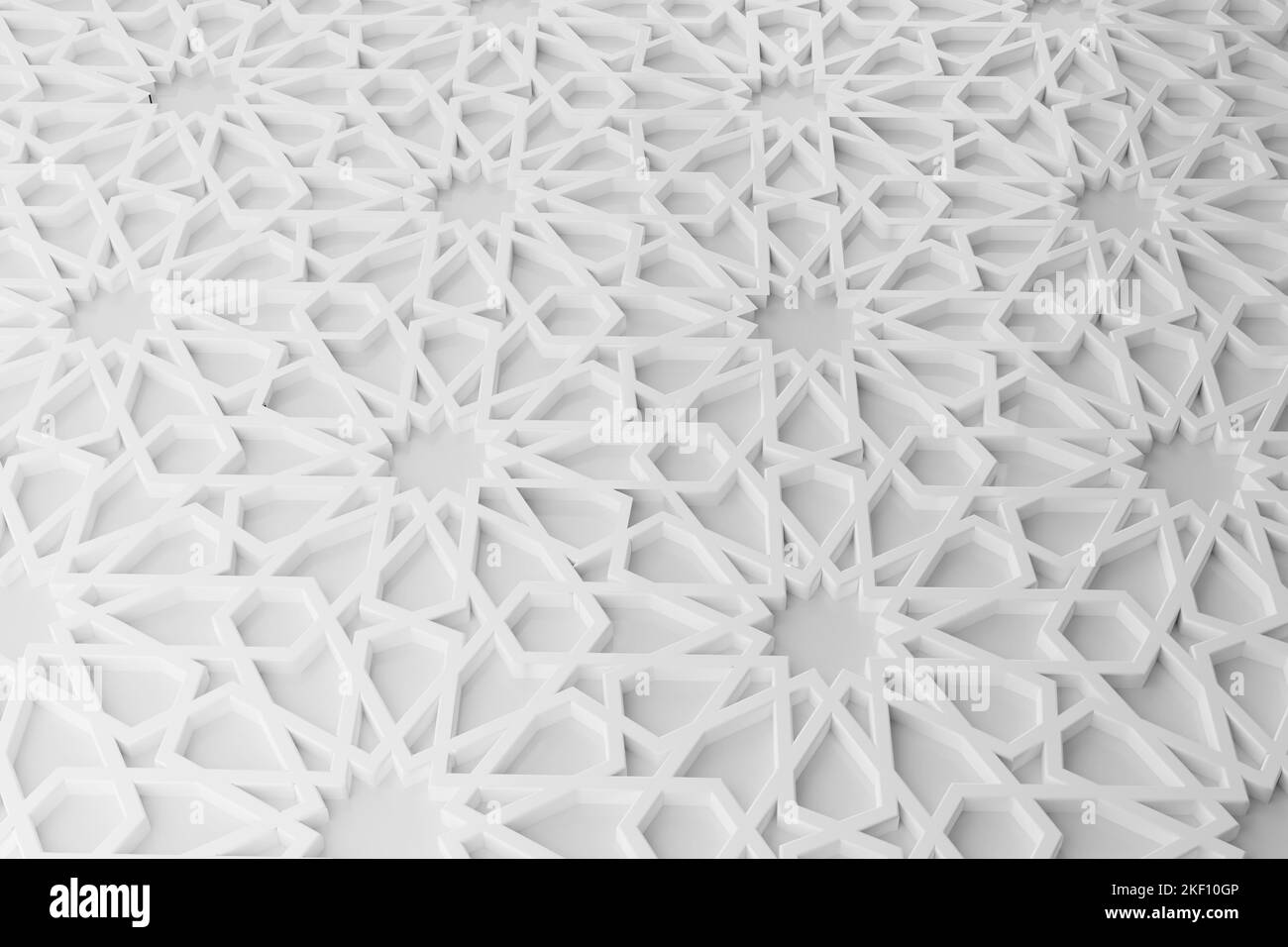Abstract White Arabic Traditional Middle Eastern Pattern 3D ...