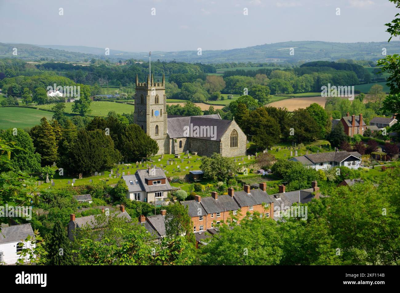 St Nicholas Church, Montgomery, Wales, United Kingdom Stock Photo - Alamy
