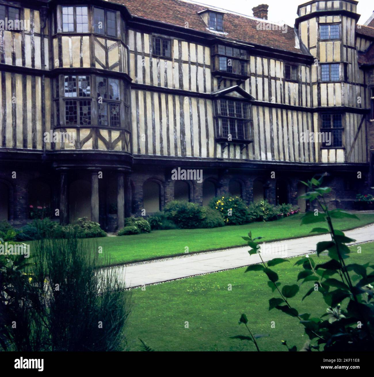 Cloister Court, Queens College, Cambridge, 1979. This is a photograph ...