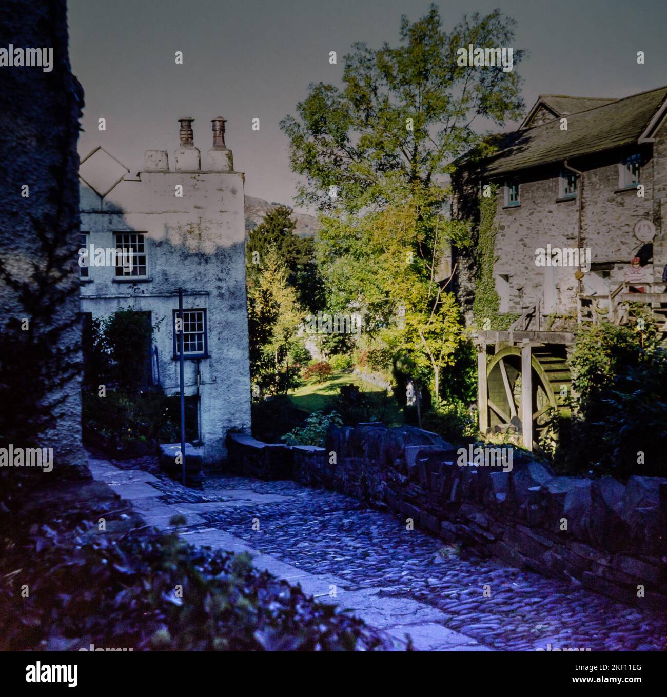 Old Bark Mill, Ambleside, Cumbria in 1980. This image is a photograph ...