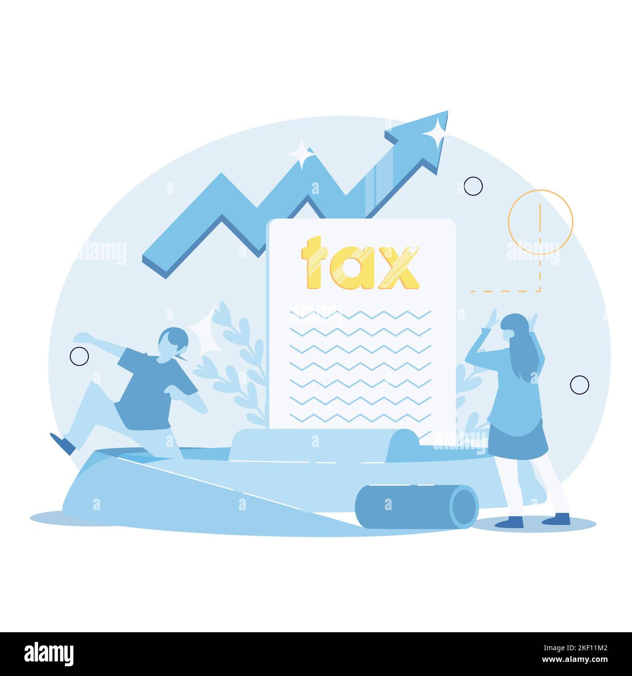 People who are surprised because the tax bill is very long. Tax ...