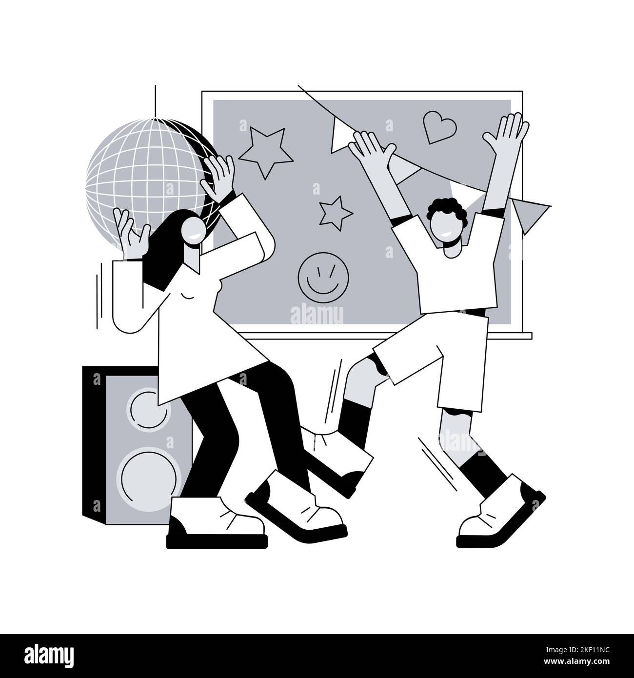 School celebration party abstract concept vector illustration. Back-to ...