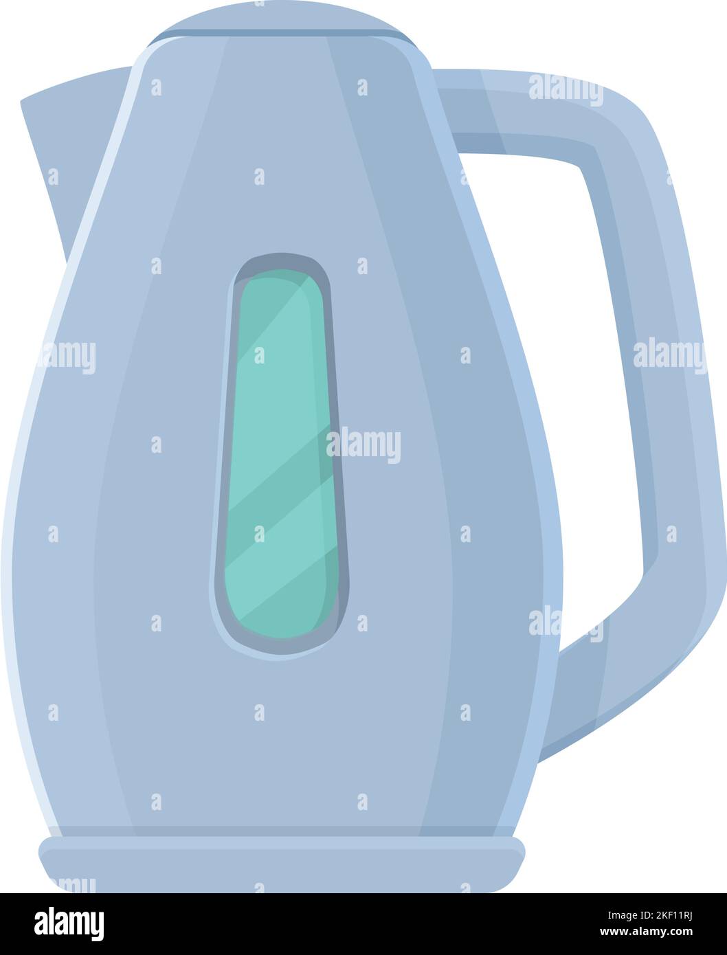 Classic electric kettle icon cartoon vector. Water cup. Kitchen pot ...