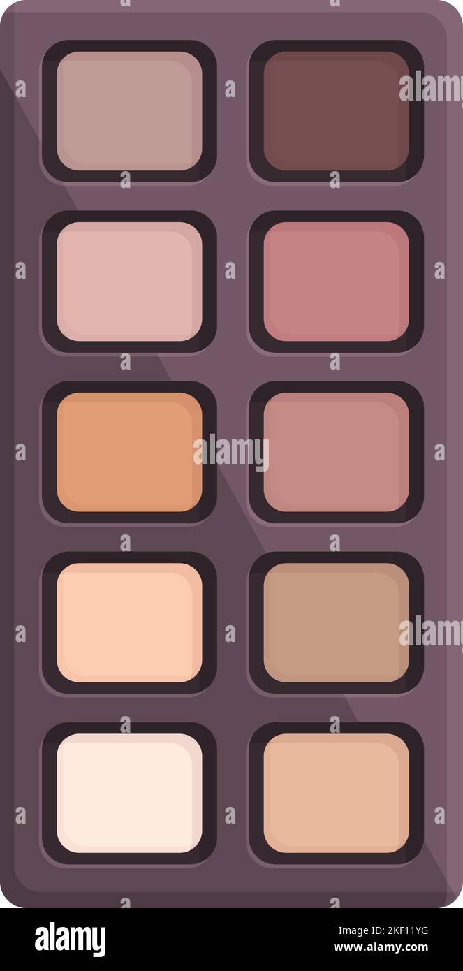Cosmetic palette icon cartoon vector. Eye makeup. Blush up Stock Vector ...