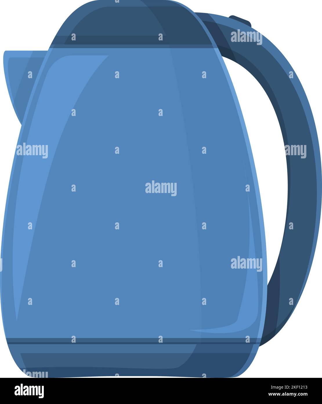 Blue kettle icon cartoon vector. Water pot. Hot tea pot Stock Vector ...