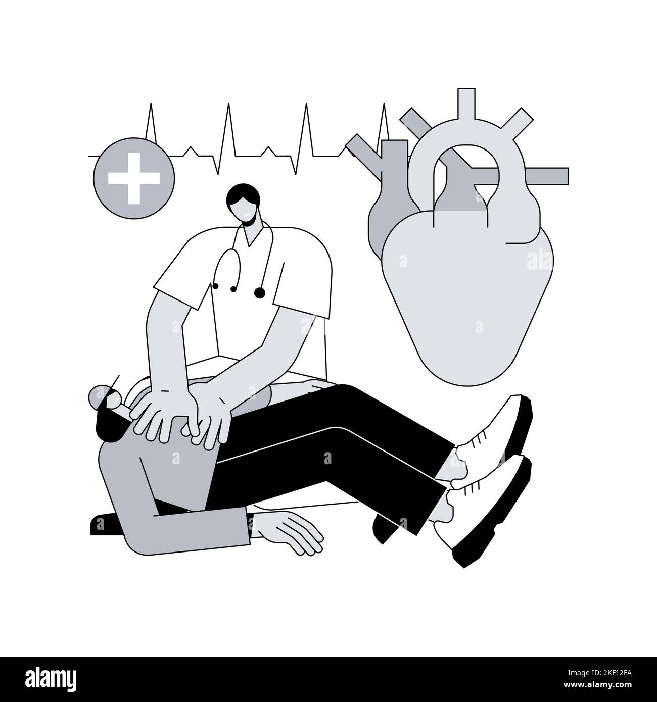 CPR abstract concept vector illustration. Cardiopulmonary resuscitation ... CPR abstract concept vector illustration. Cardiopulmonary resuscitation ...