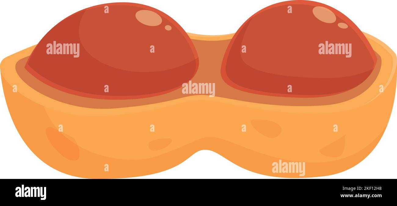 Fresh peanut icon cartoon vector. Spread bread. Food nut Stock Vector ...