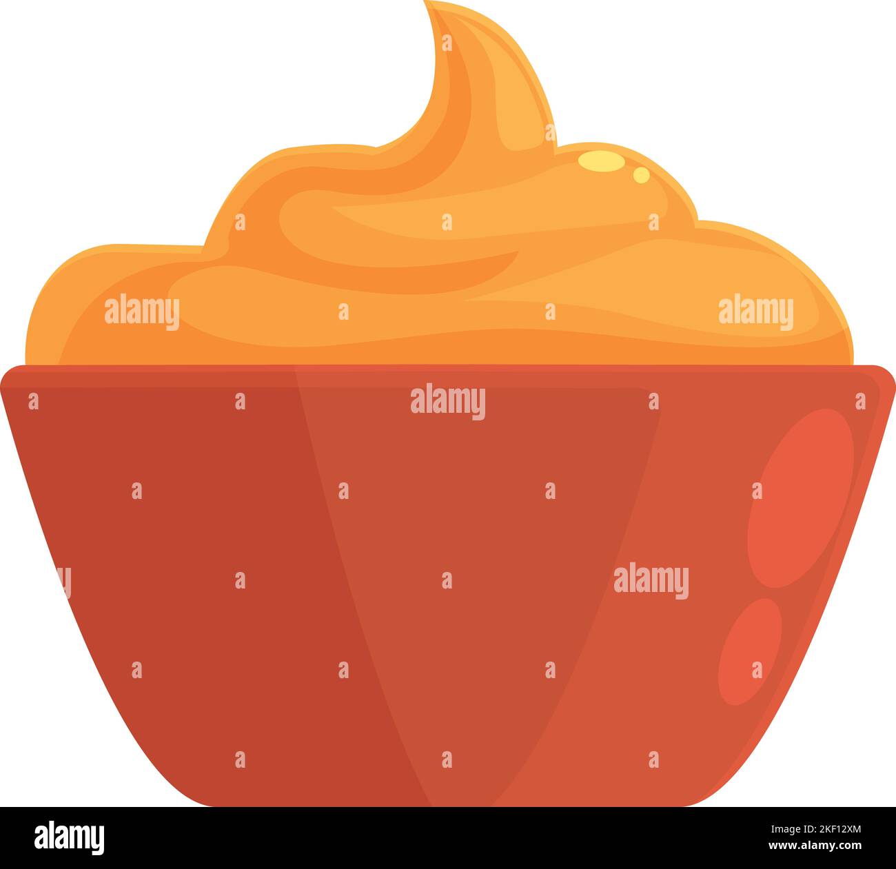 Cupcake butter icon cartoon vector. Peanut caramel. Natural food Stock ...