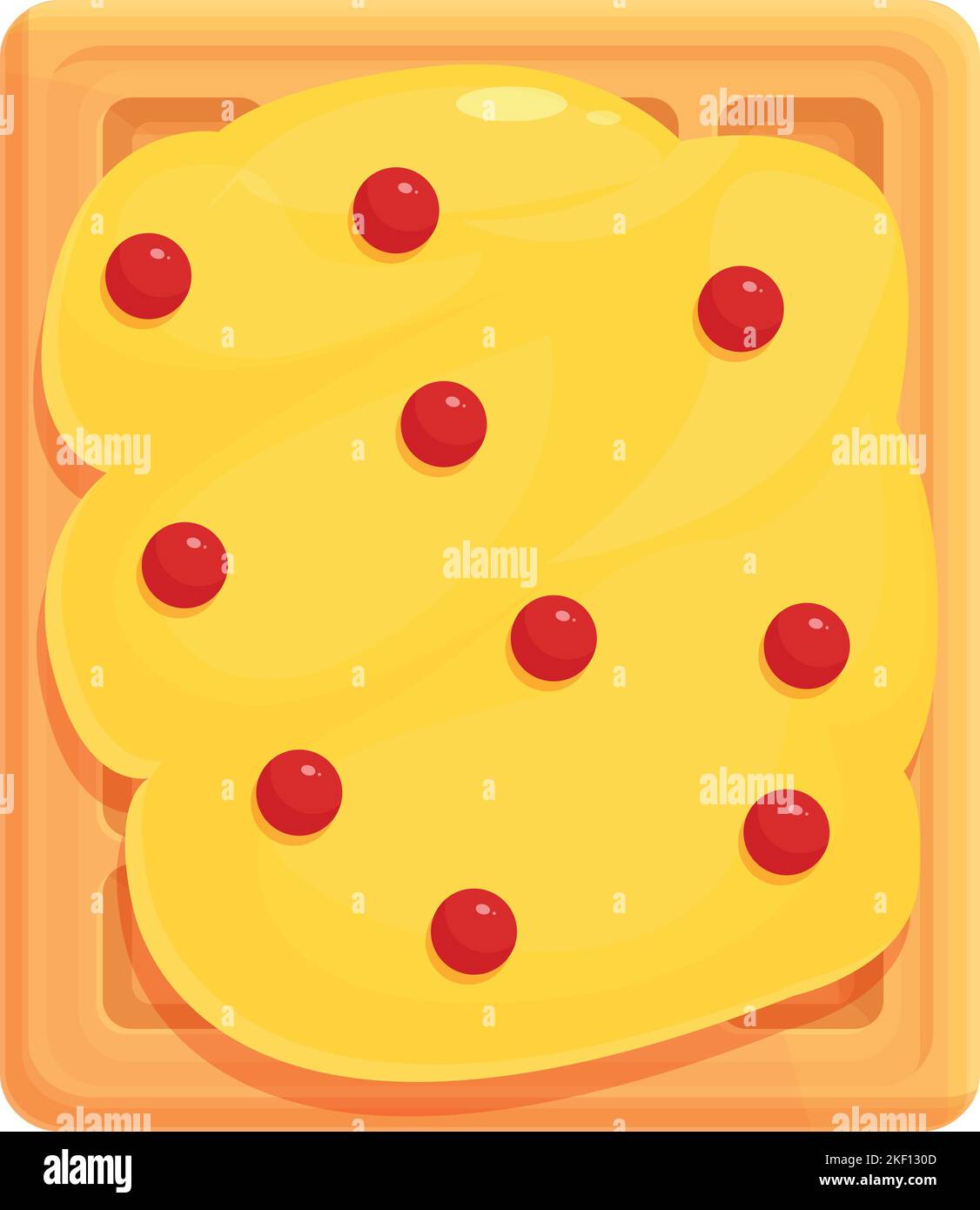 Cream waffle icon cartoon vector. Sweet food. Tasty food Stock Vector ...