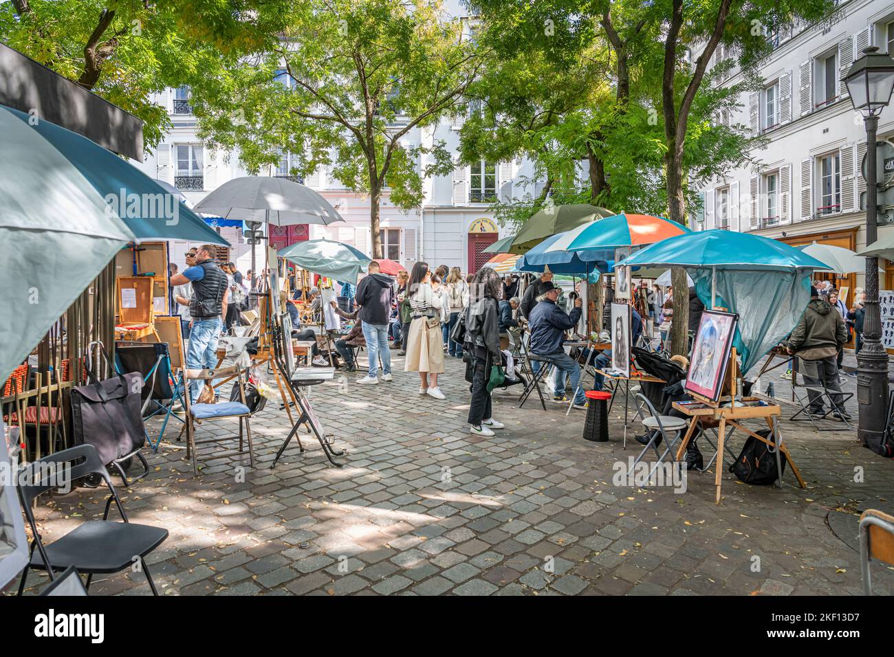 The Artists Quarter in Montmartre, Paris, France Stock Photo - Alamy