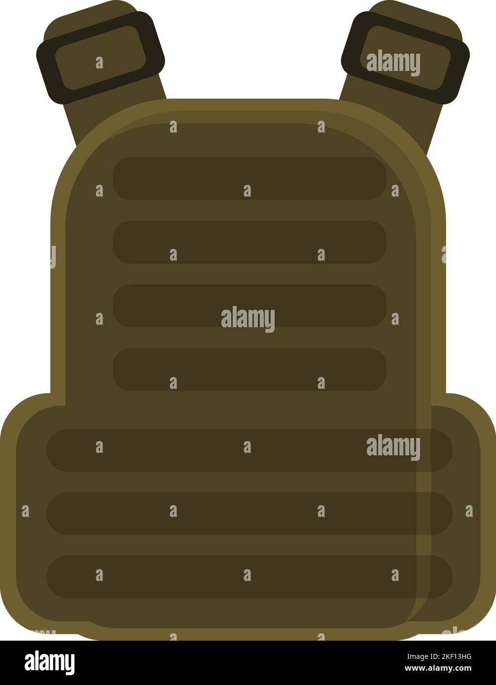Green vest icon cartoon vector. Bullet proof. Uniform army Stock Vector ...