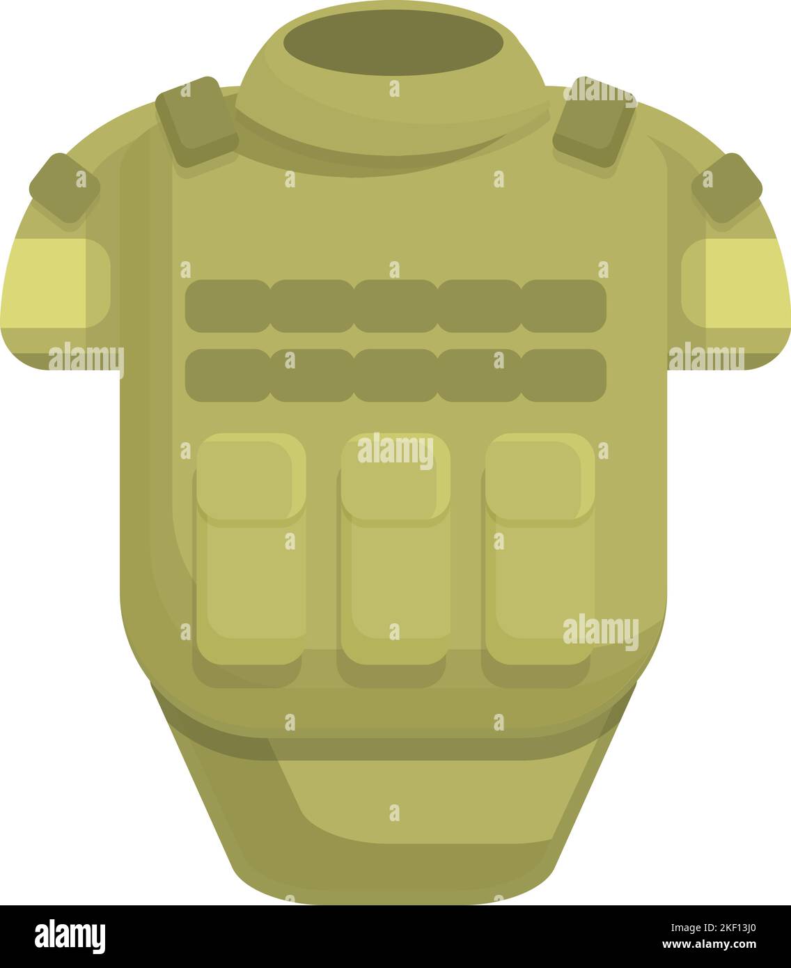 Army vest icon cartoon vector. Tactical jacket. Bulletproof armor Stock ...