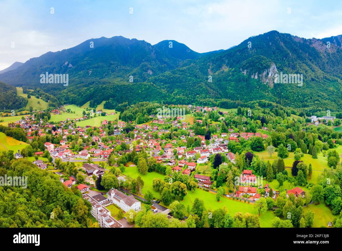 Kochel am See town at the Kochelsee or Lake Kochel in Bavaria, Germany Stock Photo - Alamy