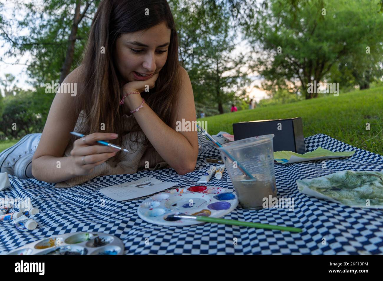 Picnic In The Park Painting