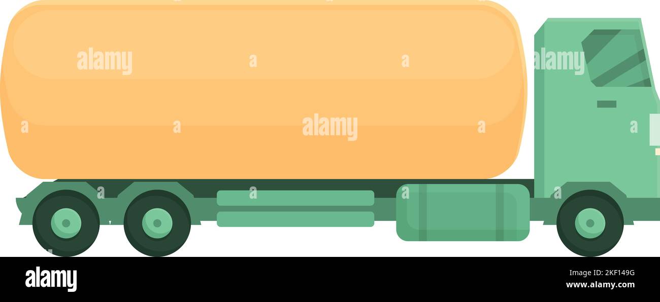 Petrol tank icon cartoon vector. Tanker truck. Fuel cargo Stock Vector ...