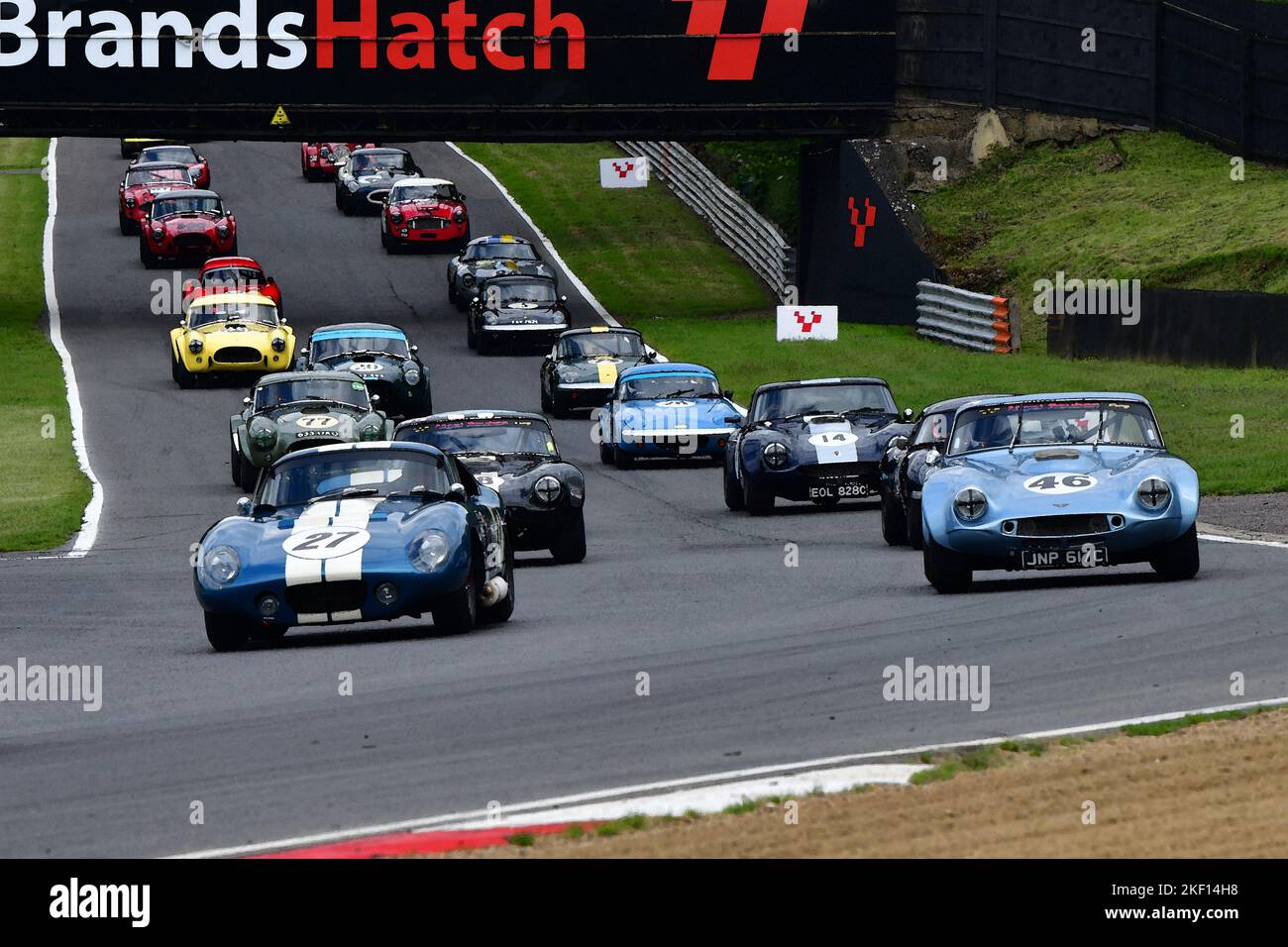 Leading the pack, Roy Alderslade, Andrew Jordan, Shelby American Cobra ...