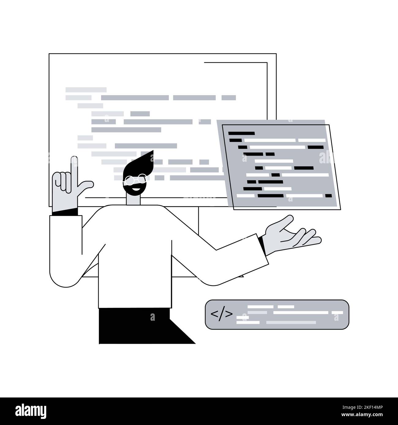 Data entry services abstract concept vector illustration. Database ...