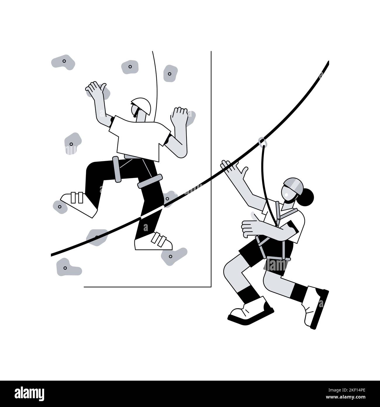 Obstacle course park abstract concept vector illustration. Active ...