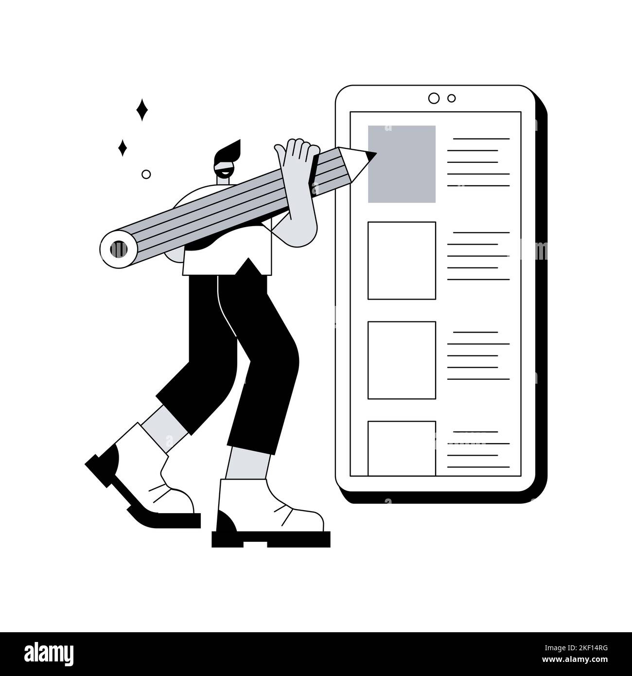 Online survey abstract concept vector illustration. Internet ...