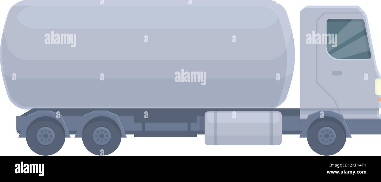 Transport tanker icon cartoon vector. Gasoline truck. Chemical tank ...