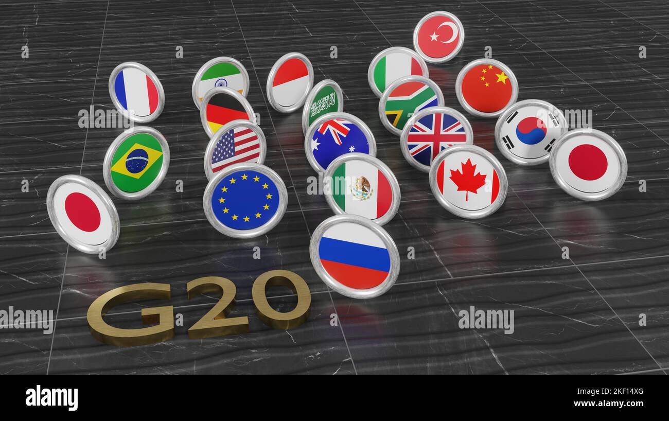 G20 membership flag hi-res stock photography and images - Alamy