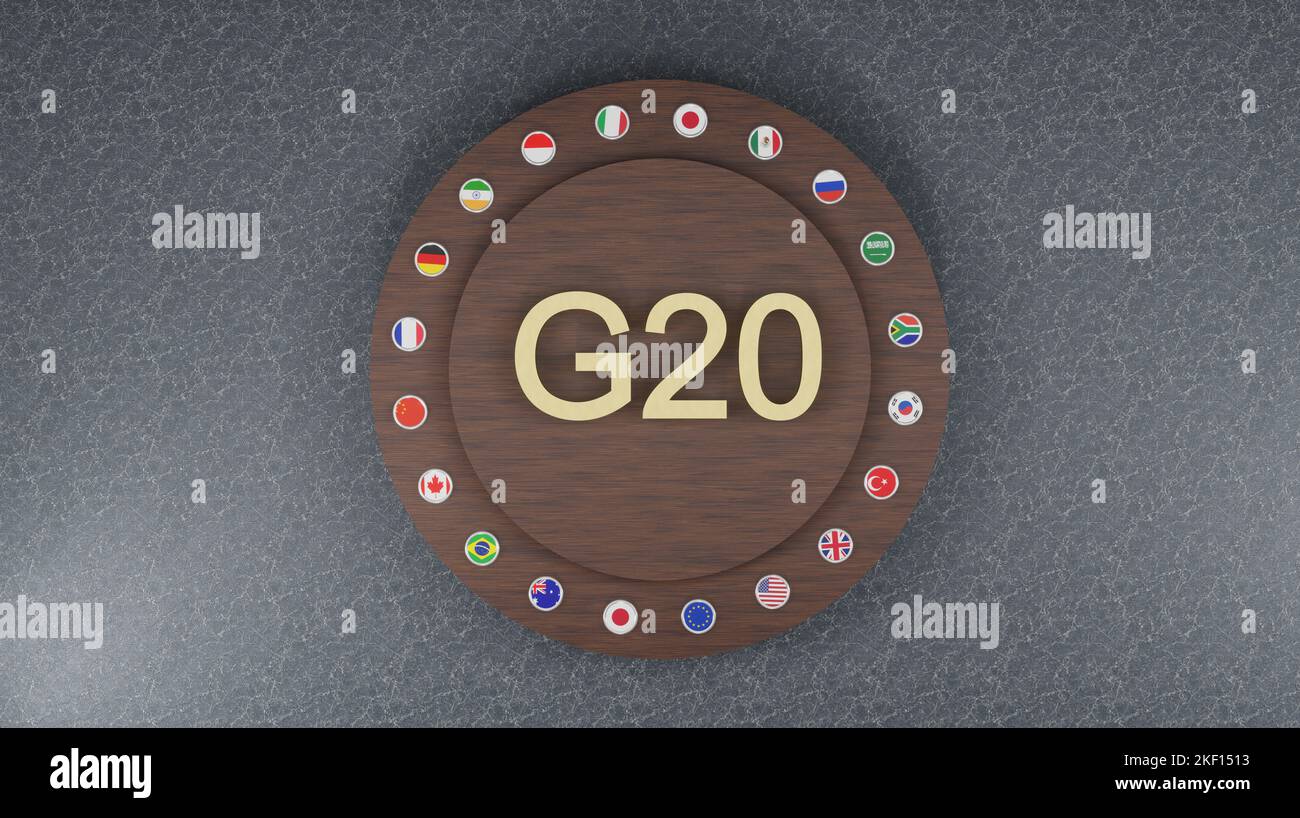 Flags G20 membership , Concept of the G20 summit or meeting, G20 ...