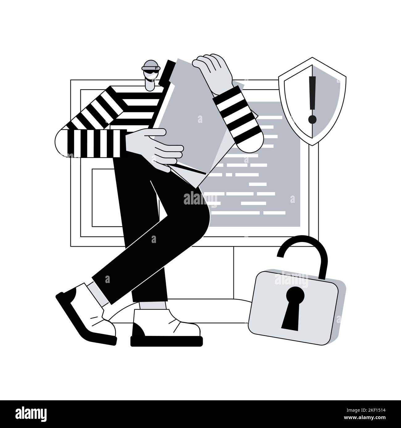 Data leakage abstract concept vector illustration. Data breaches, info ... Data leakage abstract concept vector illustration. Data breaches, info ...
