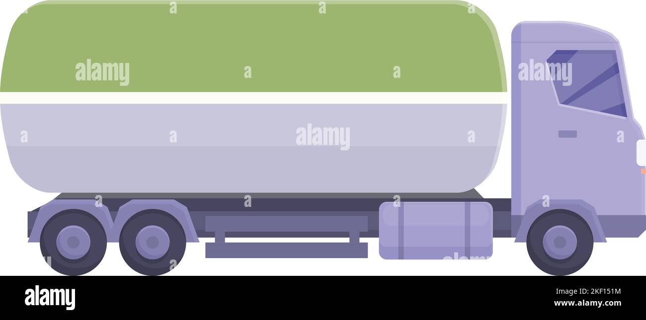 Lorry truck icon cartoon vector. Gasoline tanker. Diesel cargo Stock ...