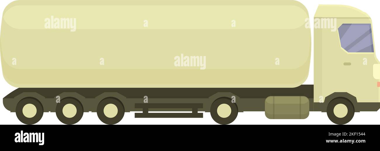Cargo truck icon cartoon vector. Tank cistern. Fuel gas Stock Vector ...