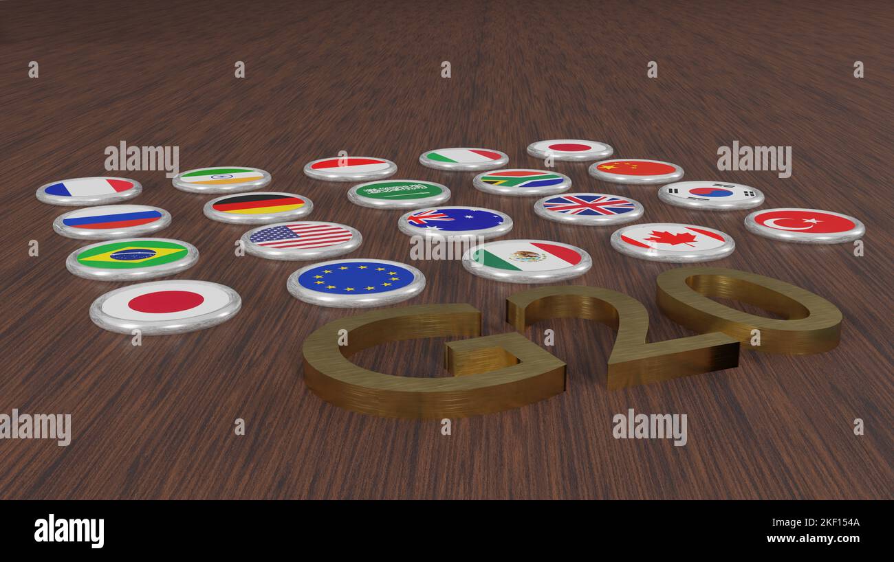 G20 membership flag hi-res stock photography and images - Alamy