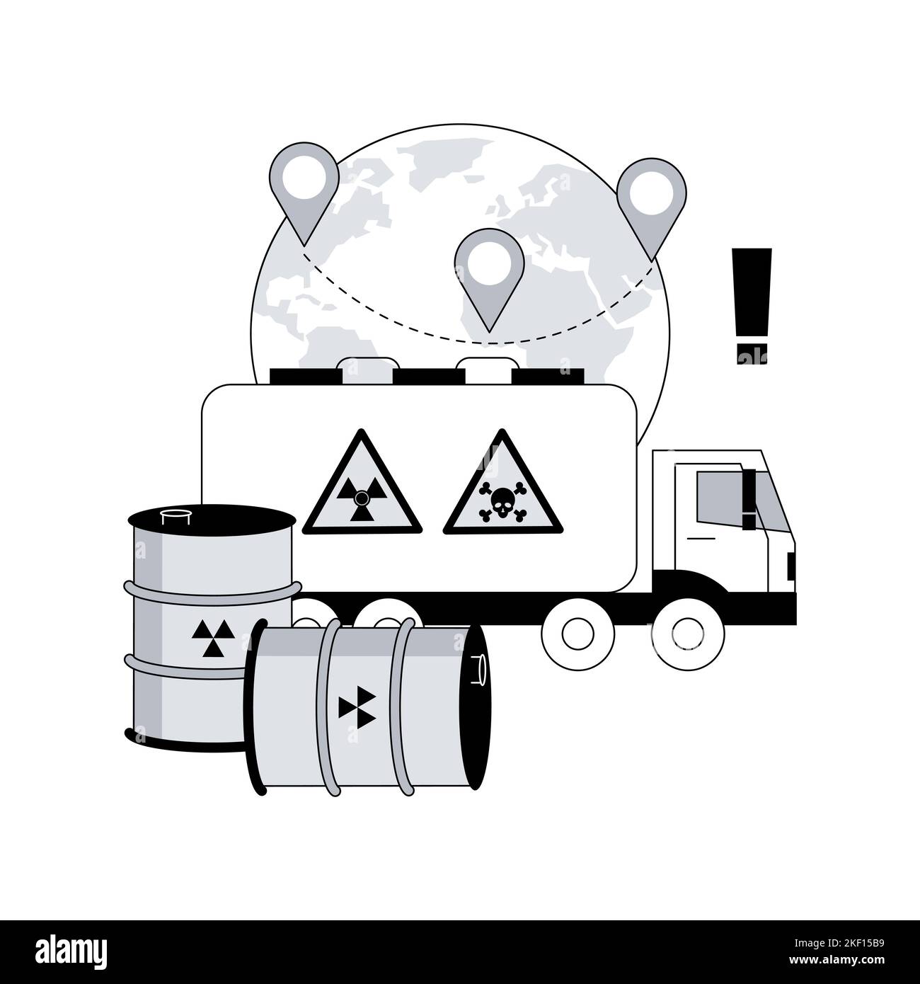 Transport of dangerous goods abstract concept vector illustration ...
