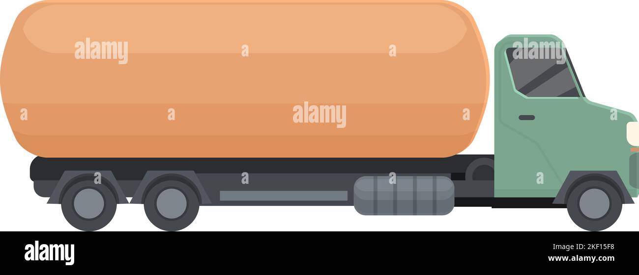 Petroleum tanker icon cartoon vector. Gasoline tanker. Truck tank Stock ...