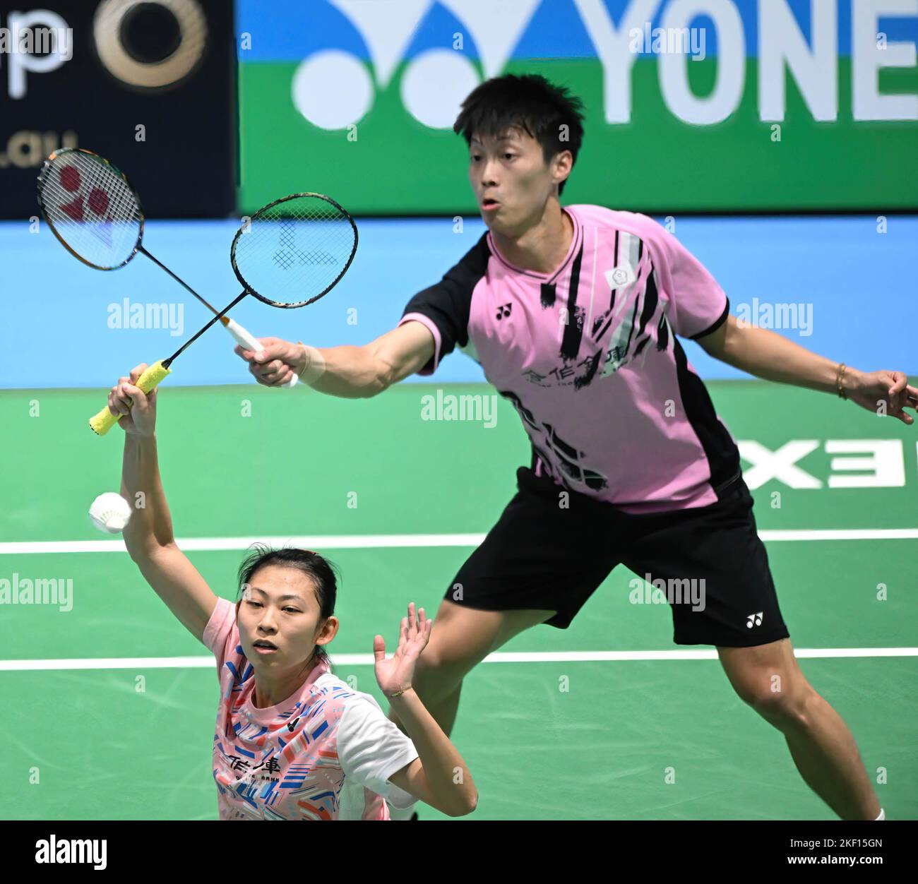 Sydney, Australia - 15 Nov 2022, Yang Po-Hsuan (back) and Hu Ling Fang ...