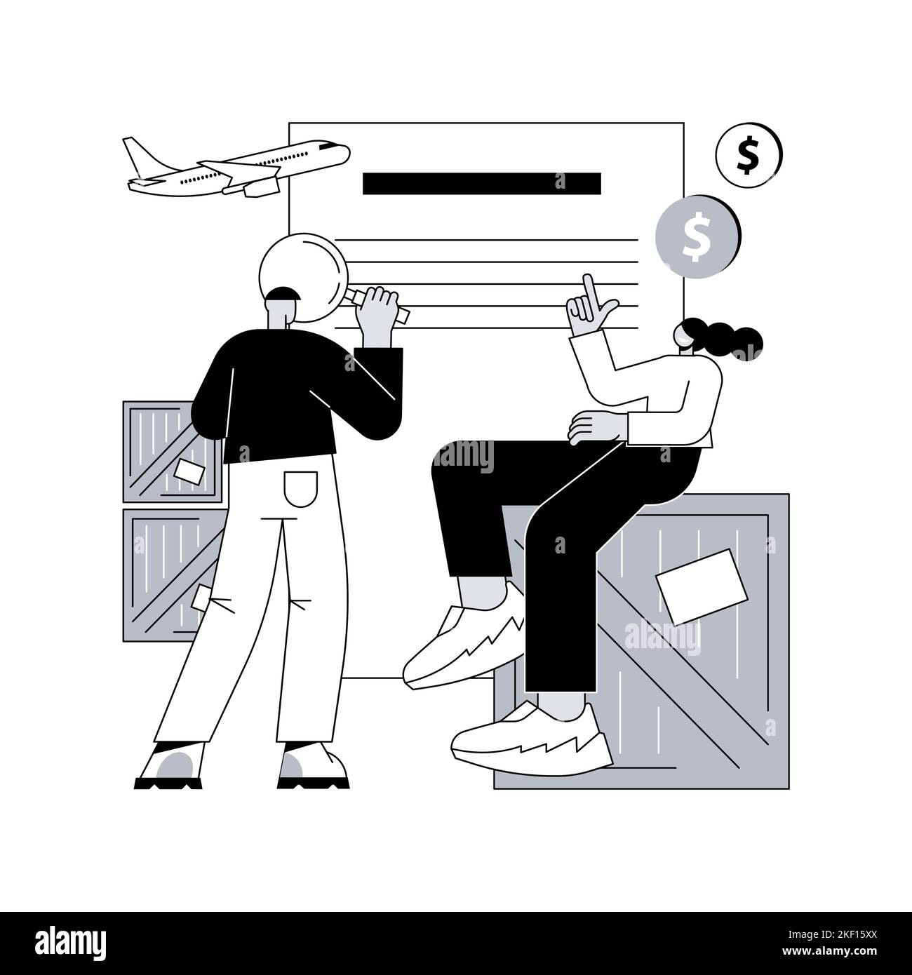 Contract of carriage abstract concept vector illustration. Contract of ...