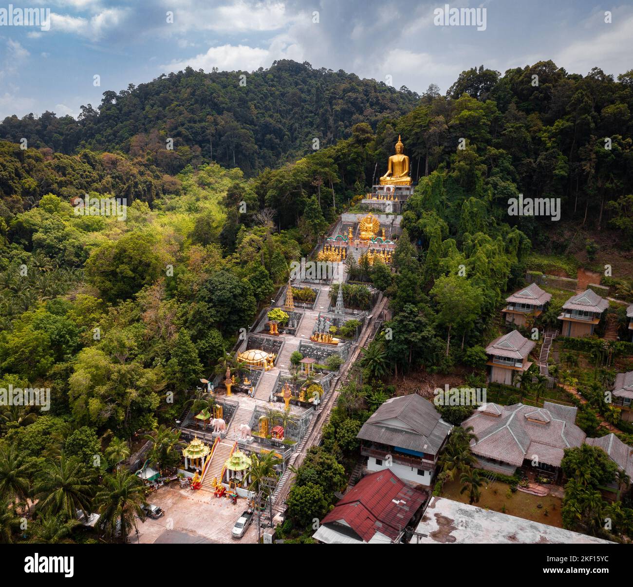 Buddha Mountain temple in Krabi, Thailand Stock Photo - Alamy