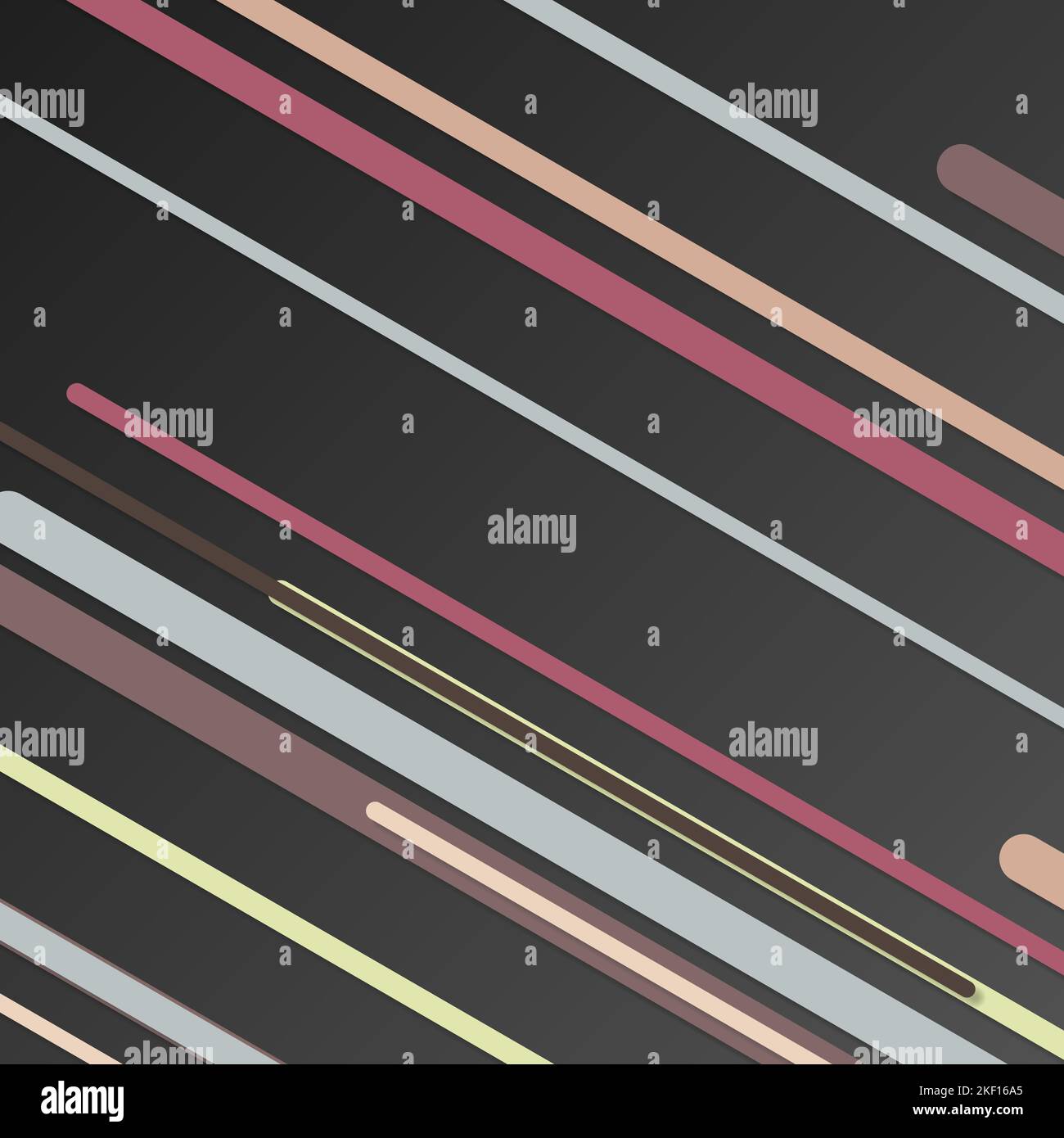 Random Color flowing rounded stripes illustration Stock Vector Image ...