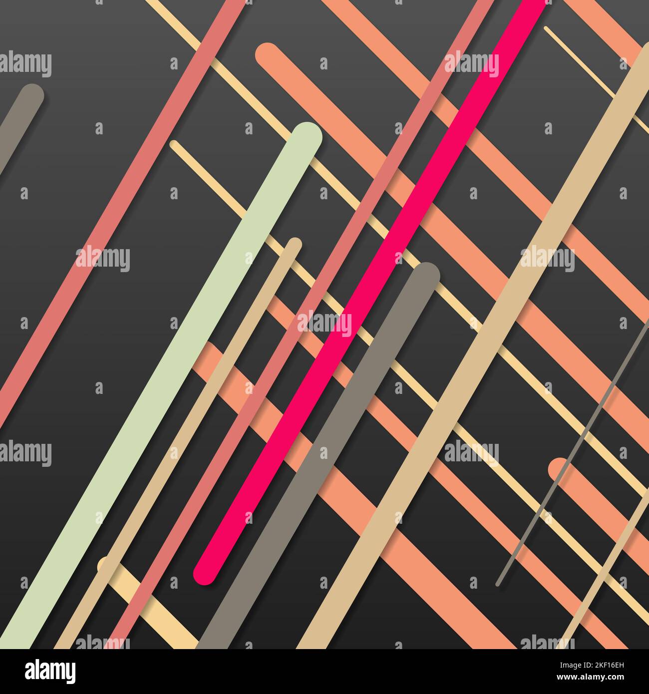 Random Color flowing rounded stripes illustration Stock Vector Image ...