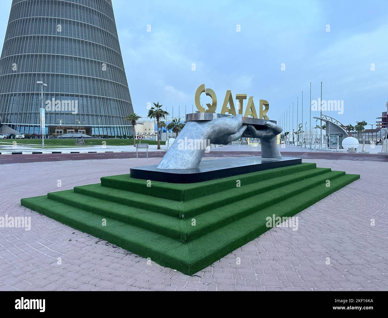 Aspire Tower, nicknamed Torch Doha, located in the Aspire Zone complex ...