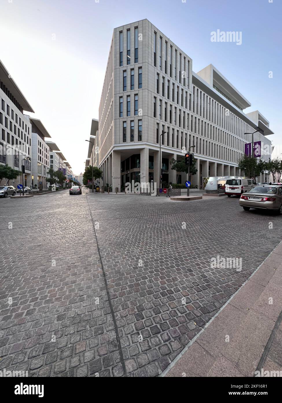 Building Architecture of Mushreib Downtown. FIFA world cup preparation ...