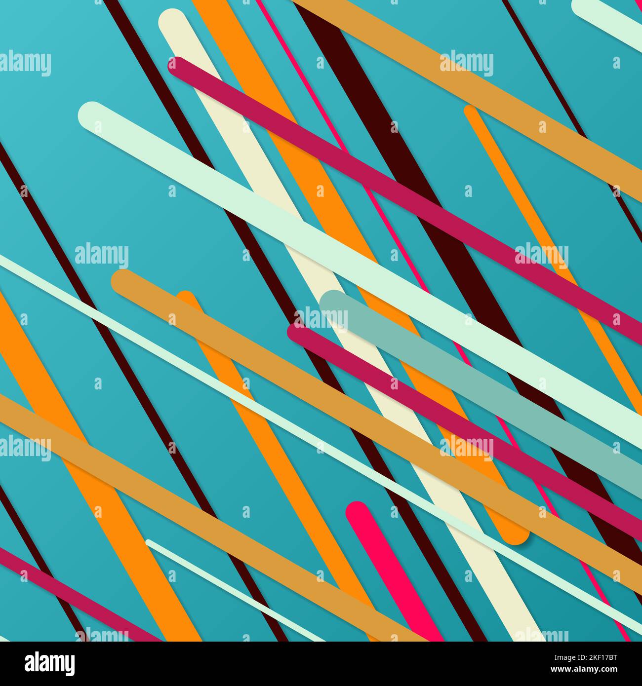 Random Color flowing rounded stripes illustration Stock Vector Image ...