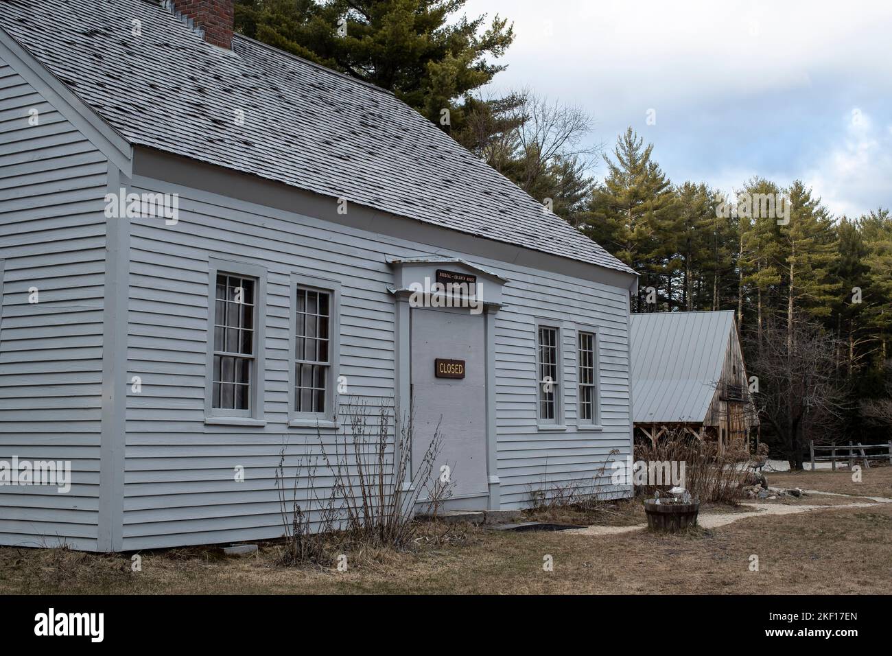 Wood frame dwelling built by Russell and his son Amzi. Located on the ...