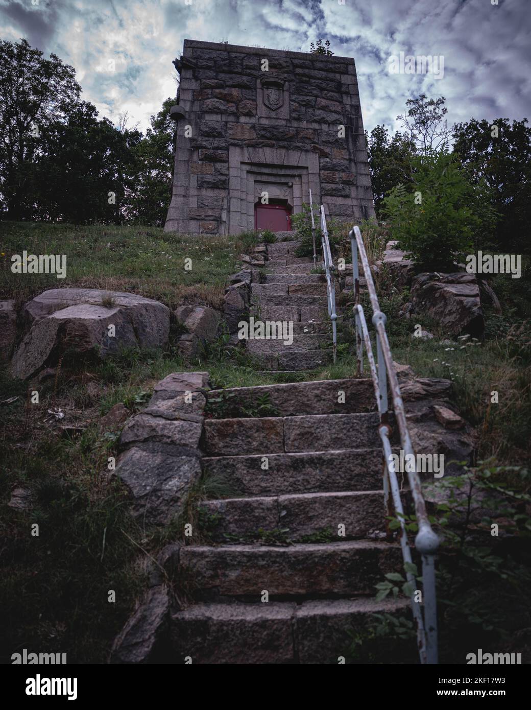 A vertical shot of the old water cleaning plant located at Ramberget ...